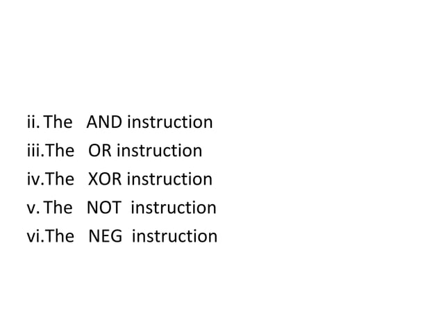 Instructions Meaning