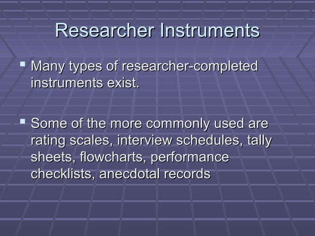 Types of instruments new | PPT | Science
