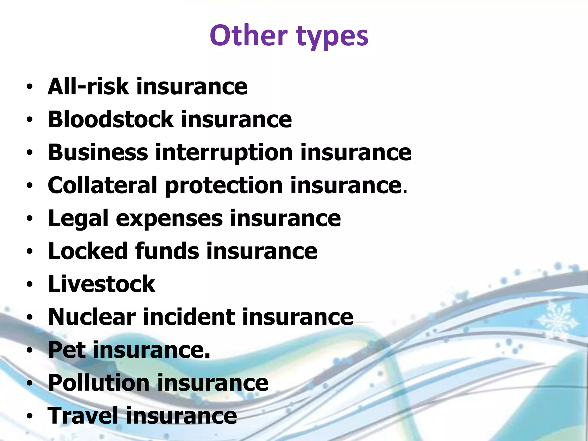 Types of Insurance | PPTX