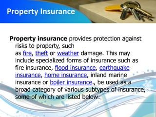 Types of Insurance | PPTX