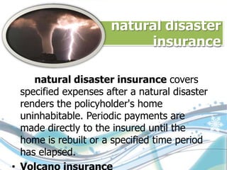 Types of insurance By SHAMSIKADALUR MBA | PPTX