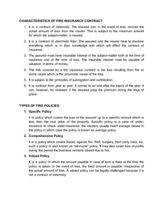 Types of insurance | DOCX