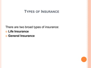 Types of insurance | PPTX