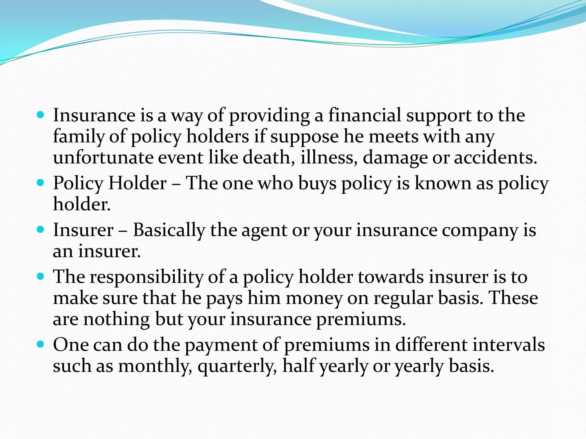 Types of Insurance Policy | PPTX