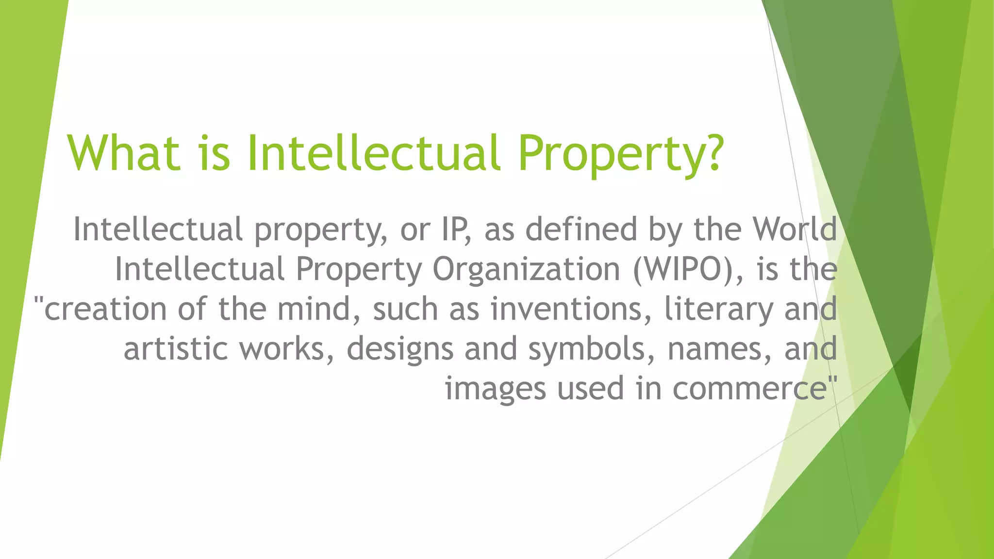 Types of Intellectual Property | PPTX
