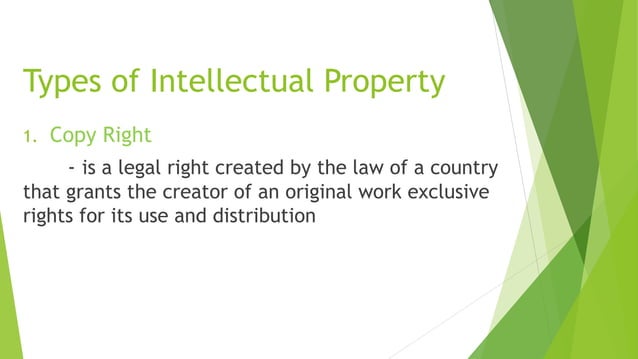 Types of Intellectual Property | PPTX | Desktop Publishing | Computer ...