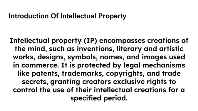types of intellectcual property aknu.pptx