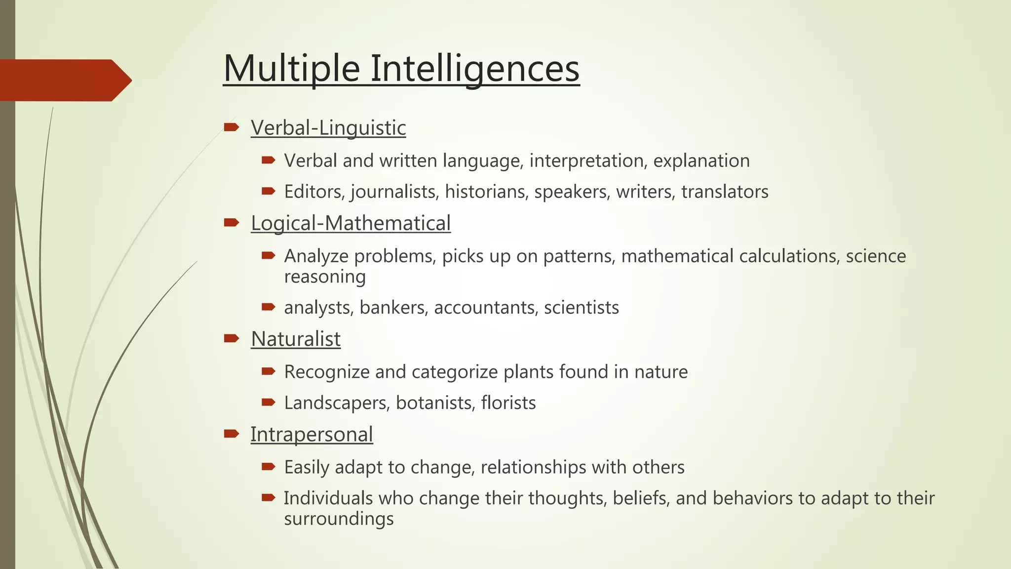 Types of intelligences | PPTX
