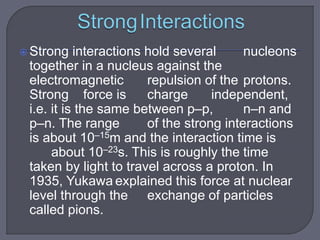 Basic Forces of Nature or Interactions | PPTX