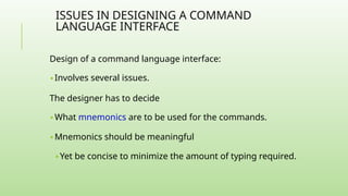TYPES OF INTERFACE IN SOFTWARE ENGINEERING | PPT