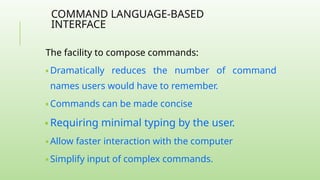 TYPES OF INTERFACE IN SOFTWARE ENGINEERING | PPT