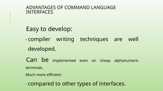 TYPES OF INTERFACE IN SOFTWARE ENGINEERING | PPT