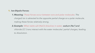 Types of Intermolecular Forces.ppt with real life example | PPT