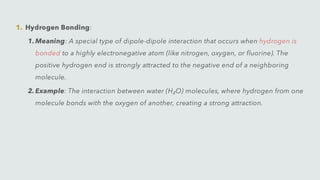 Types of Intermolecular Forces.ppt with real life example | PPT