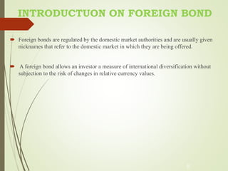 Types of international bonds | PPTX