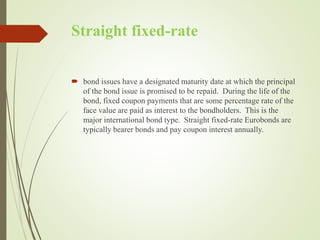 Types of international bonds | PPTX