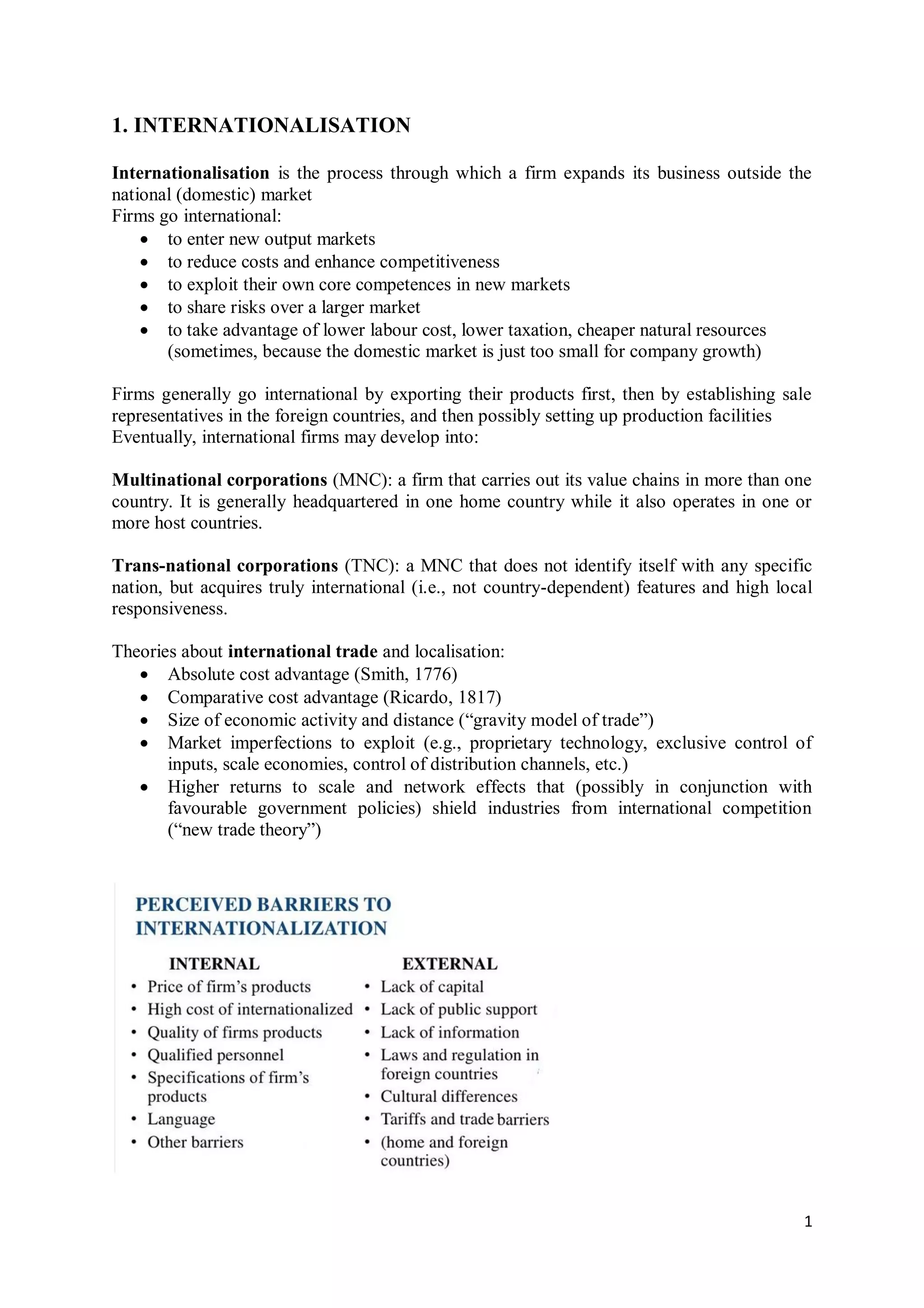 Types of international business | PDF