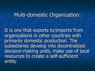 Types of international organization | PPT