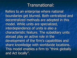 Types of international organization | PPT