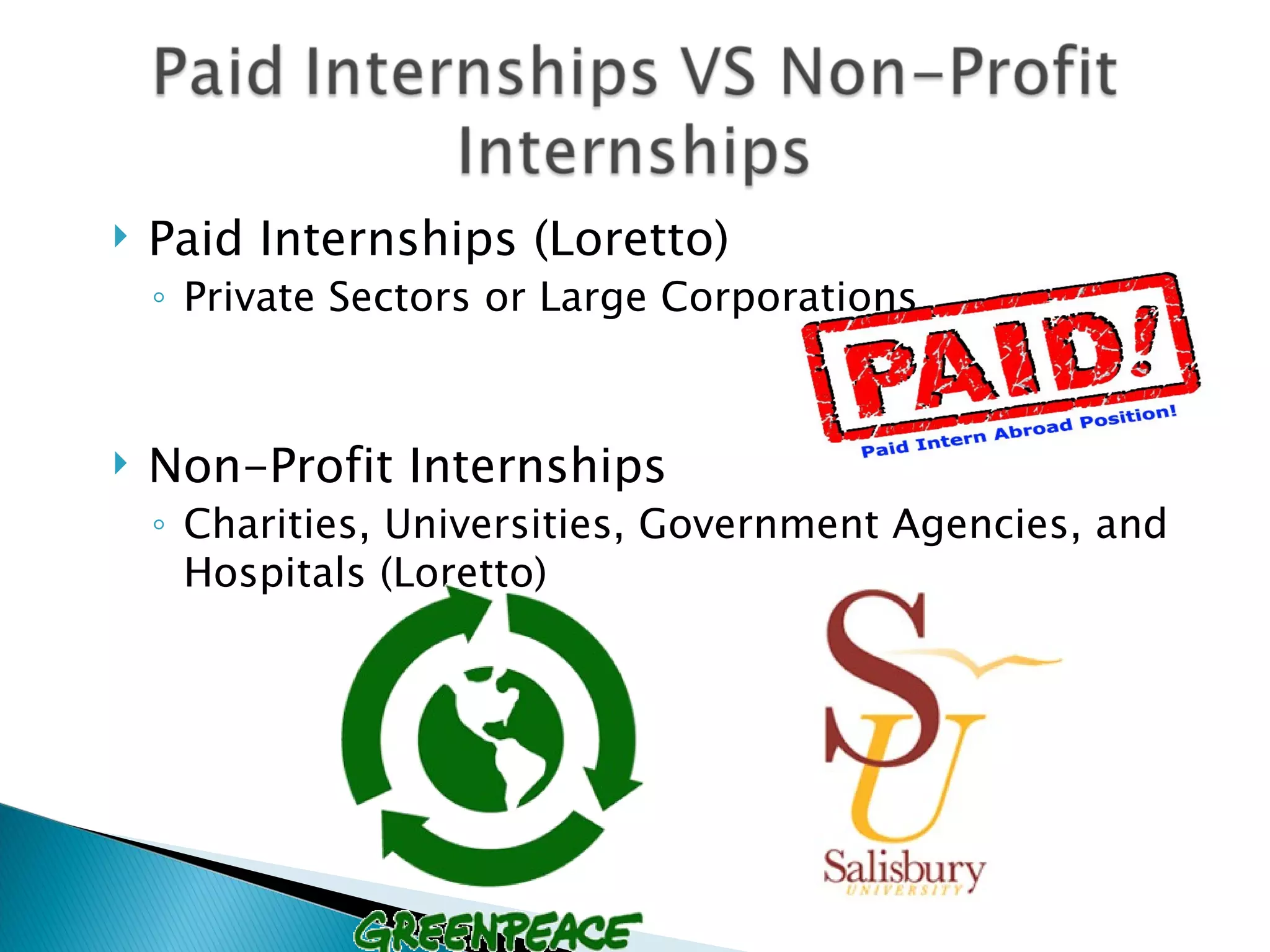 Types of internships | PPT