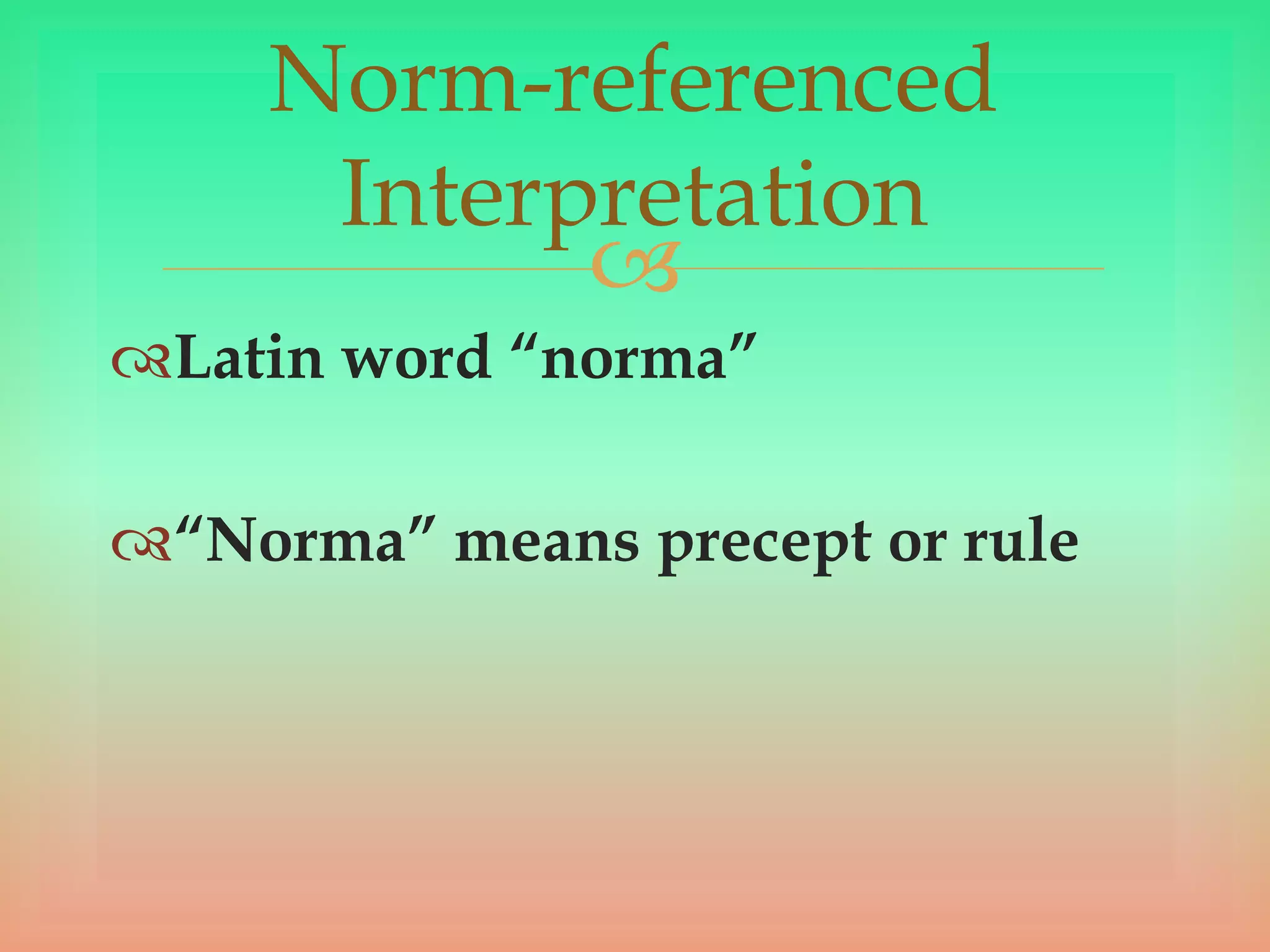 Types of score interpretations | PPTX