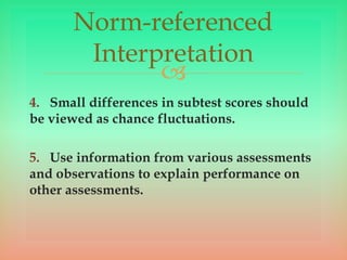 Types of score interpretations | PPT