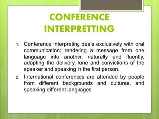Types of interpreting | PPT