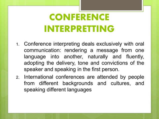 Types of interpreting | PPT