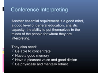 TYPES OF INTERPRETING | PPT