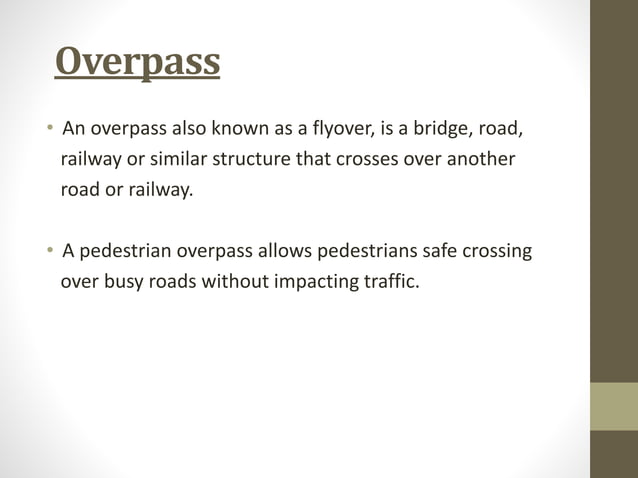 Types of intersection of road and design parameters of road ...