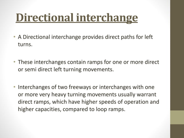 Types of intersection of road and design parameters of road ...