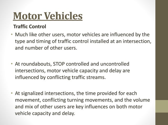 Types of intersection of road and design parameters of road ...