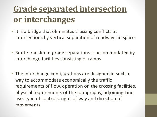 Types of intersection of road and design parameters of road intersect…