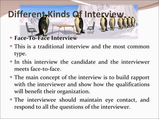 Types of interview | PPT