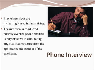 Types of interview | PPT