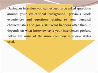 Types of interview | PPT