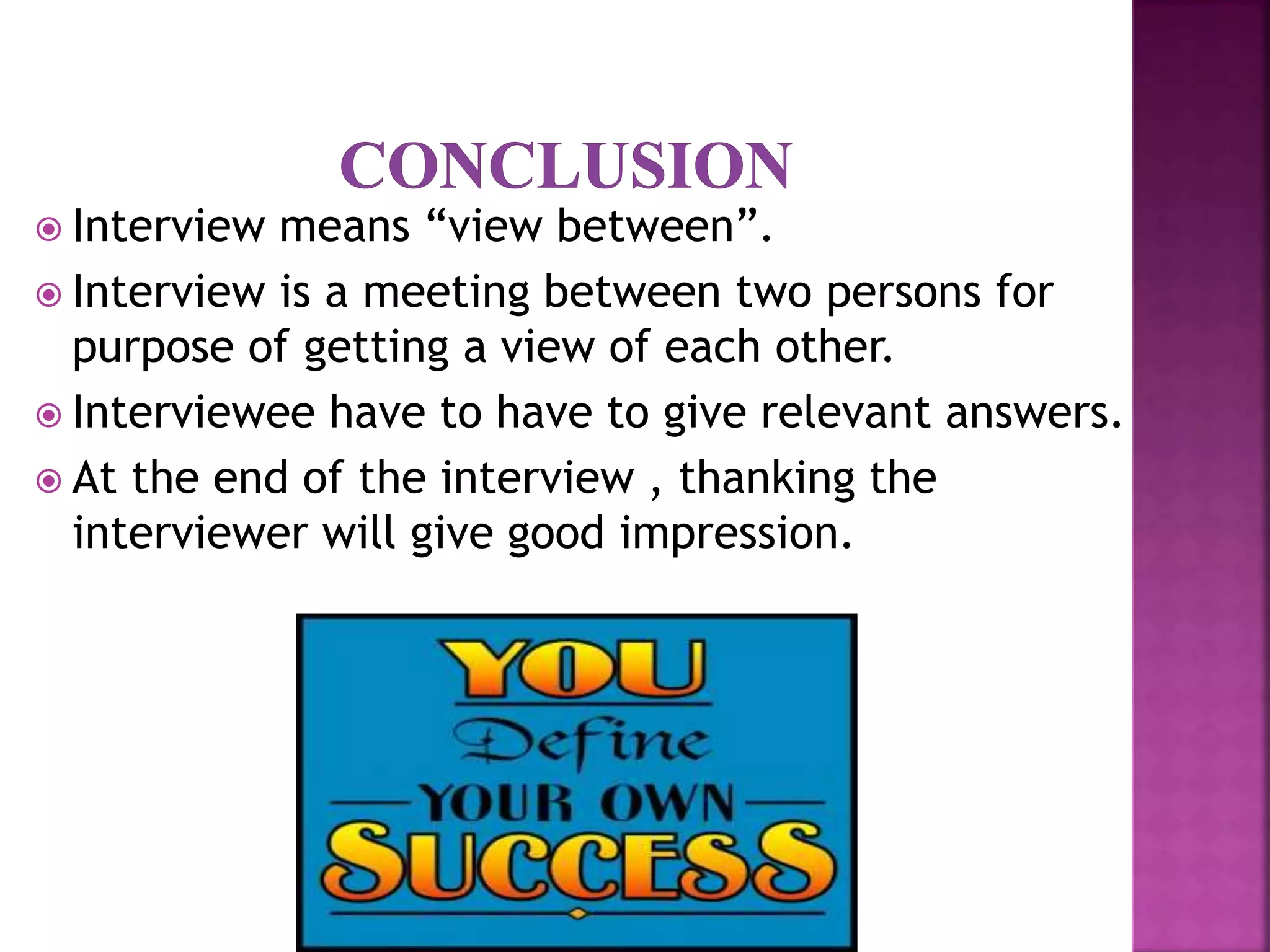 Types of interview | PPTX