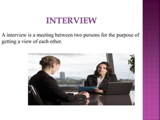 Types of interview | PPTX