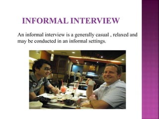 Types of interview | PPTX