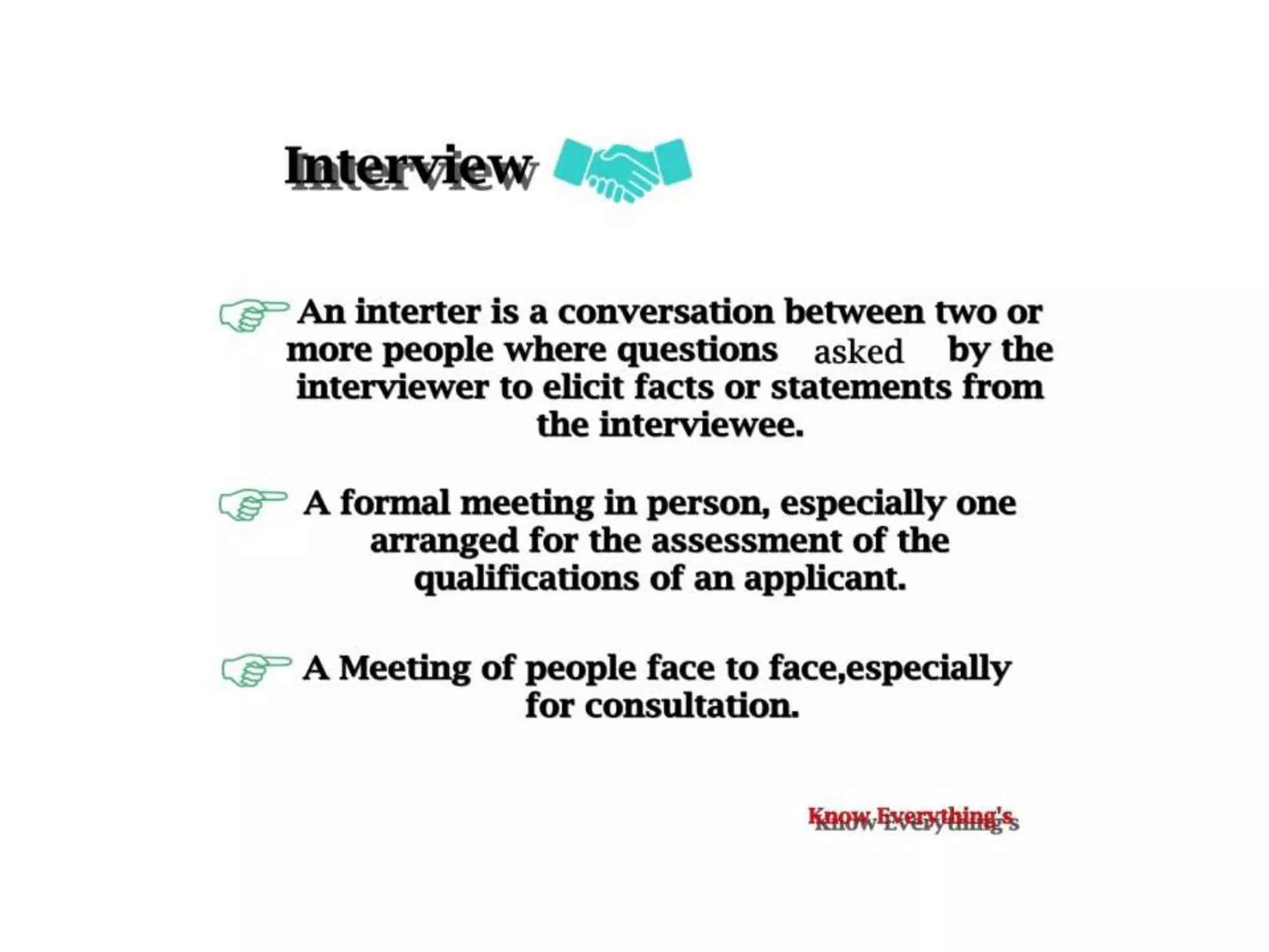 Types of interview | PPTX