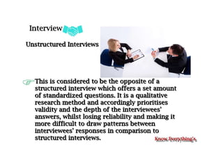 Types of interview | PPTX
