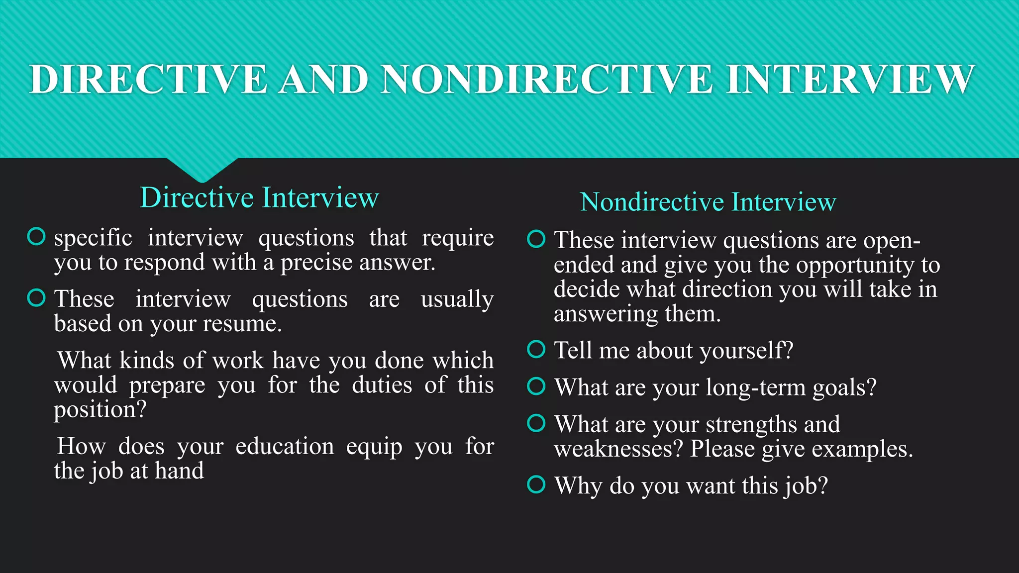 Types of interview | PPTX