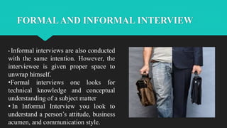 Types of interview | PPTX