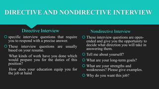 Types of interview | PPTX