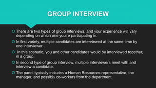 Types of interview | PPTX