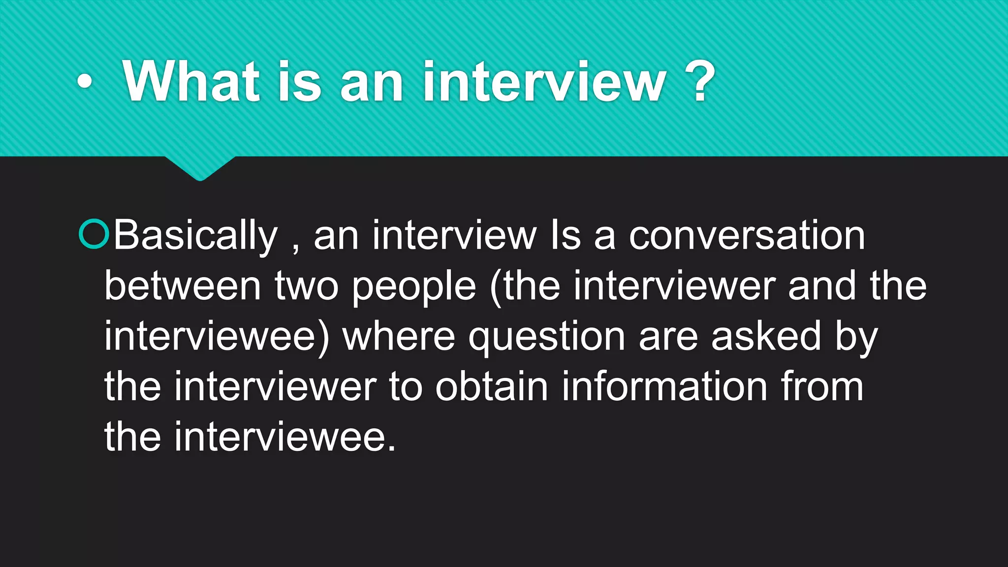 Types of interview | PPTX