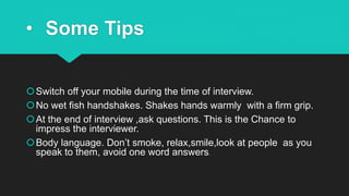 Types of interview | PPTX