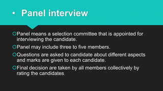 Types of interview | PPTX
