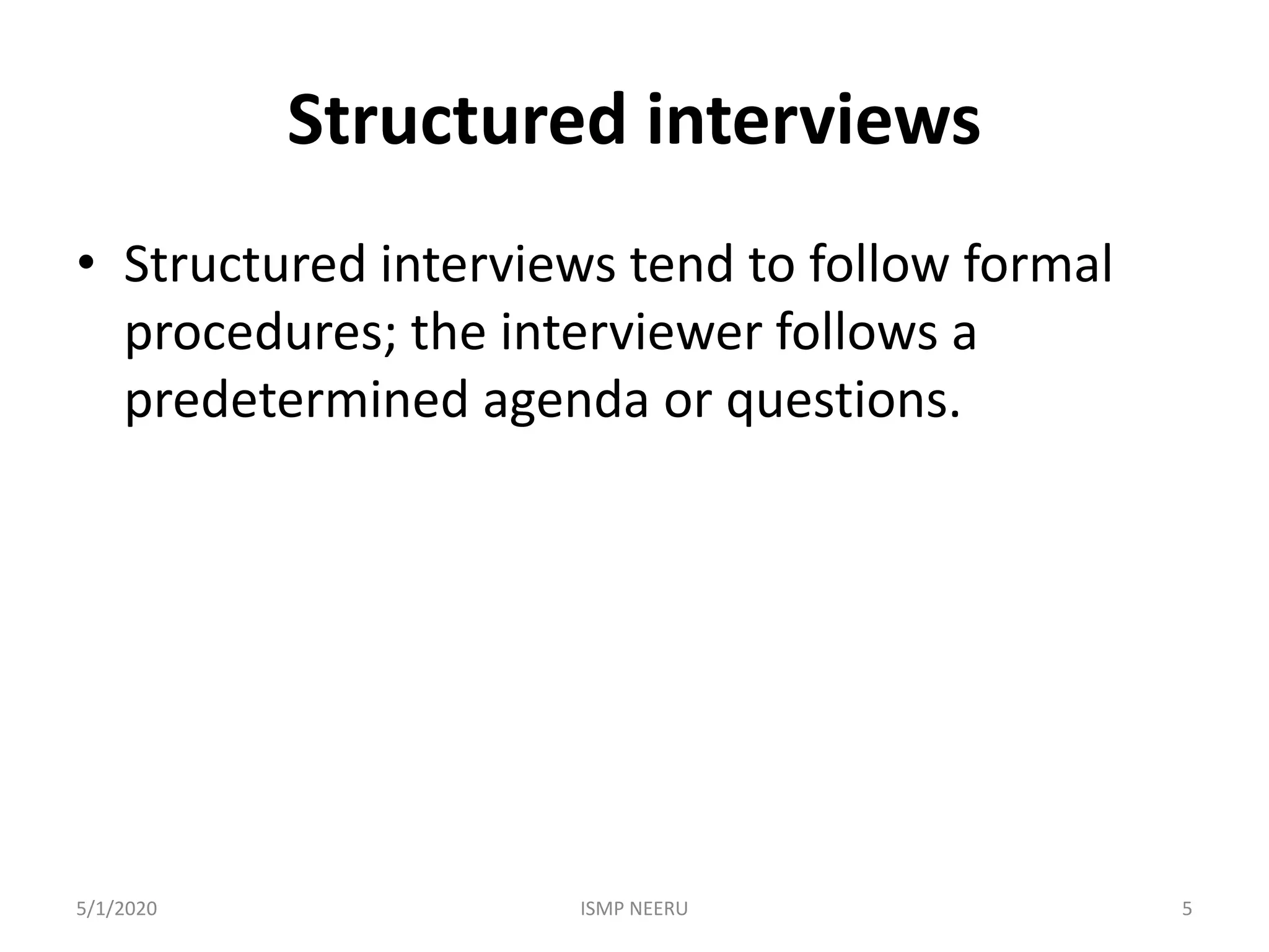 Types of interview | PPTX
