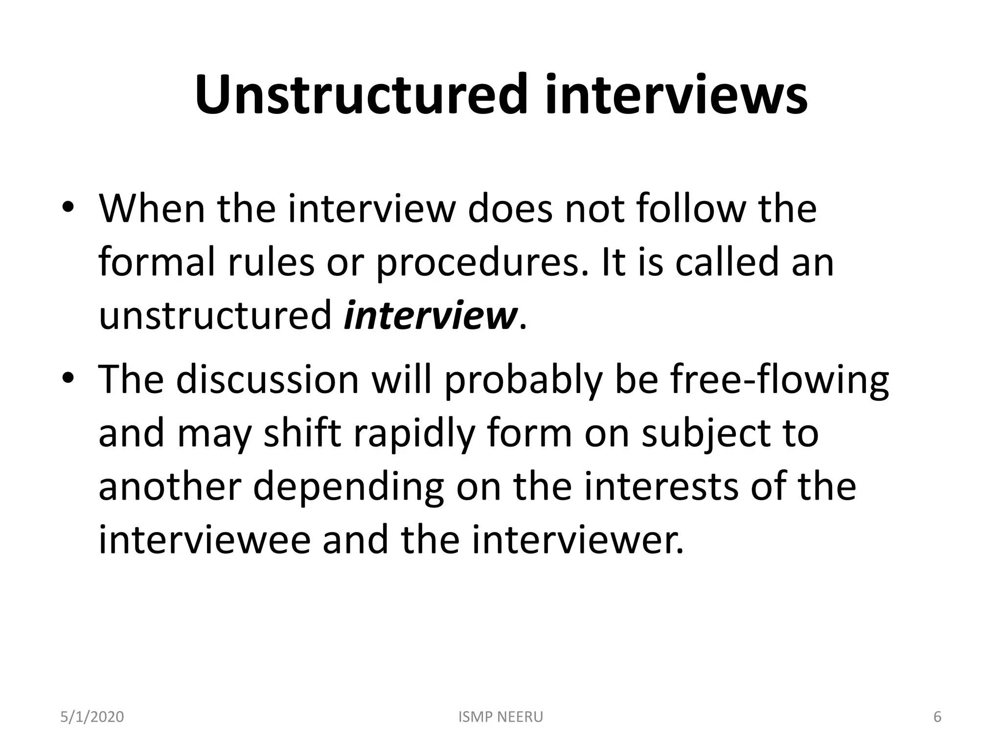 Types of interview | PPTX